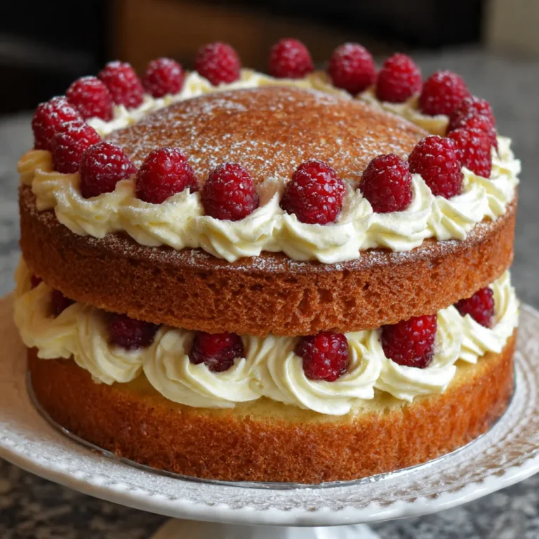 Vanilla Sponge Cake with Bourbon Vanilla and Lemon Mascarpone
